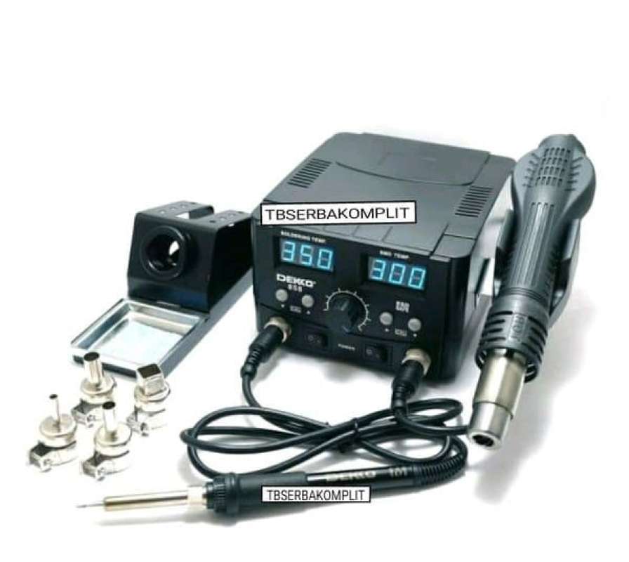 Promo 858 Solder Station Plus Blower Uap Smd Rework Station Hot Air ...
