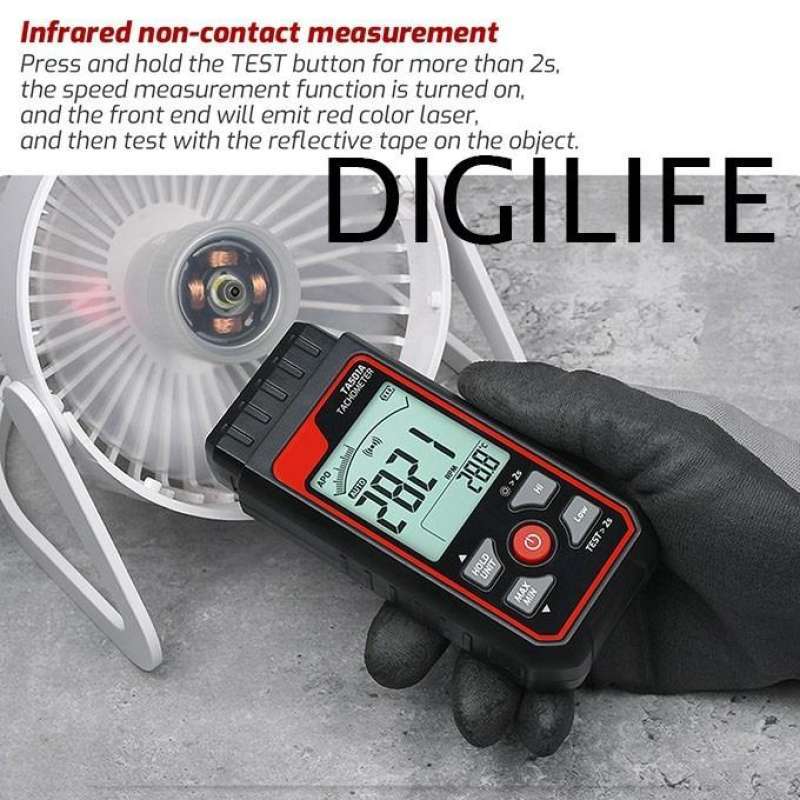 Jual Tachometer W Alarm Laser Tasi Ta-501a Rpm Tester Ta501a Speed ...