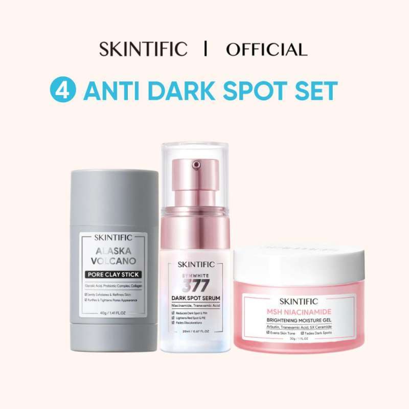 Promo Skintific Paket 3pcs Set Bundle Mugwort Clay Stick Glowing Basic ...