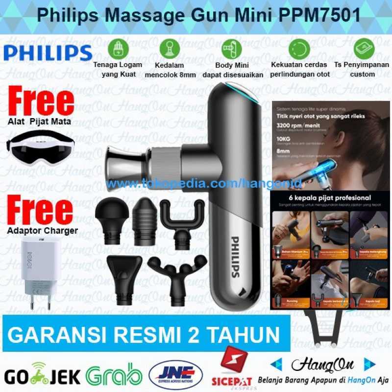 Promo Philips Ppm7501 Mini Massage Gun Portable Alat Pijat Elektrik ...