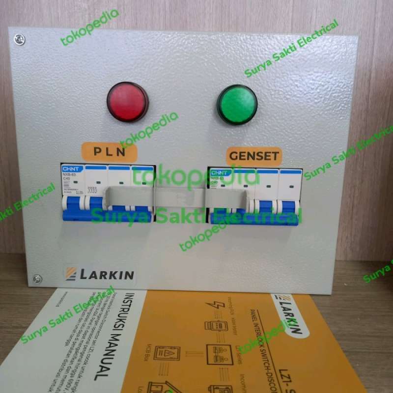 Promo Panel Interlock 3 Phase Chint 4p Switch Handel Ohm Saklar Pln - Genset Diskon 17% Di ...