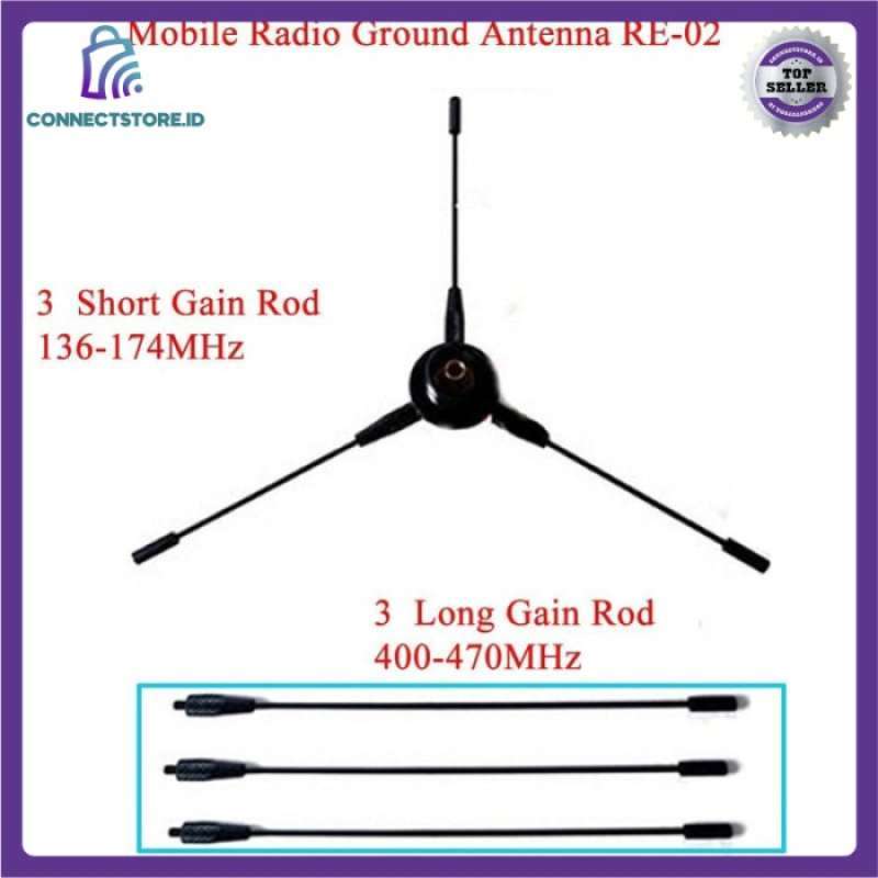 Promo Antena Uhf-f 10-1300mhz Ground Radical For Car Mobile Radio- Re-02 Diskon 50% Di Seller ...