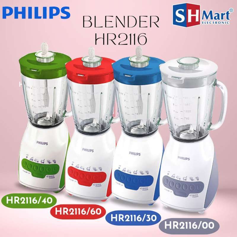 Jual Blender Philips Kaca Hr-2116 / Hr2116 Kapasitas 2 Liter Garansi ...
