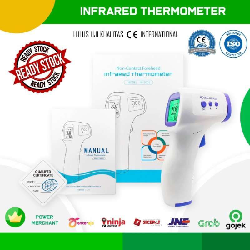 Promo Thermometer Infrared Non Contact Digital Termometer Tembak Laser ...