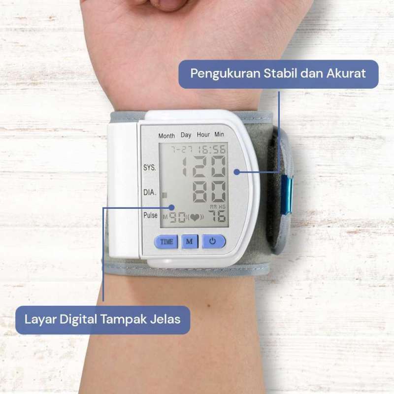 Jual Technu Tensimeter Digital Pengukur Tekanan Darah Pergelangan ...