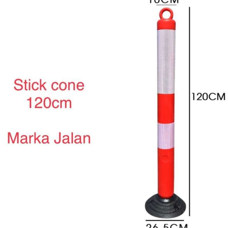 Promo Stick Cone 120cm /t Top Bollard /pembatas Jalan / Kerucut Tiang ...
