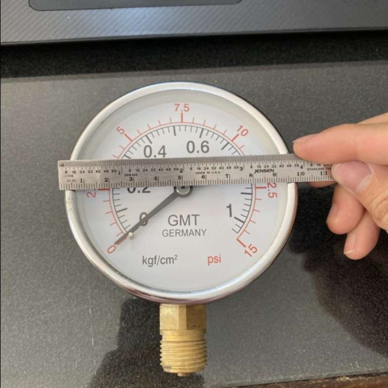 Promo Gmt Pressure Gauge 100mm - Manometer Alat Ukur Tekanan 4 Hitam ...
