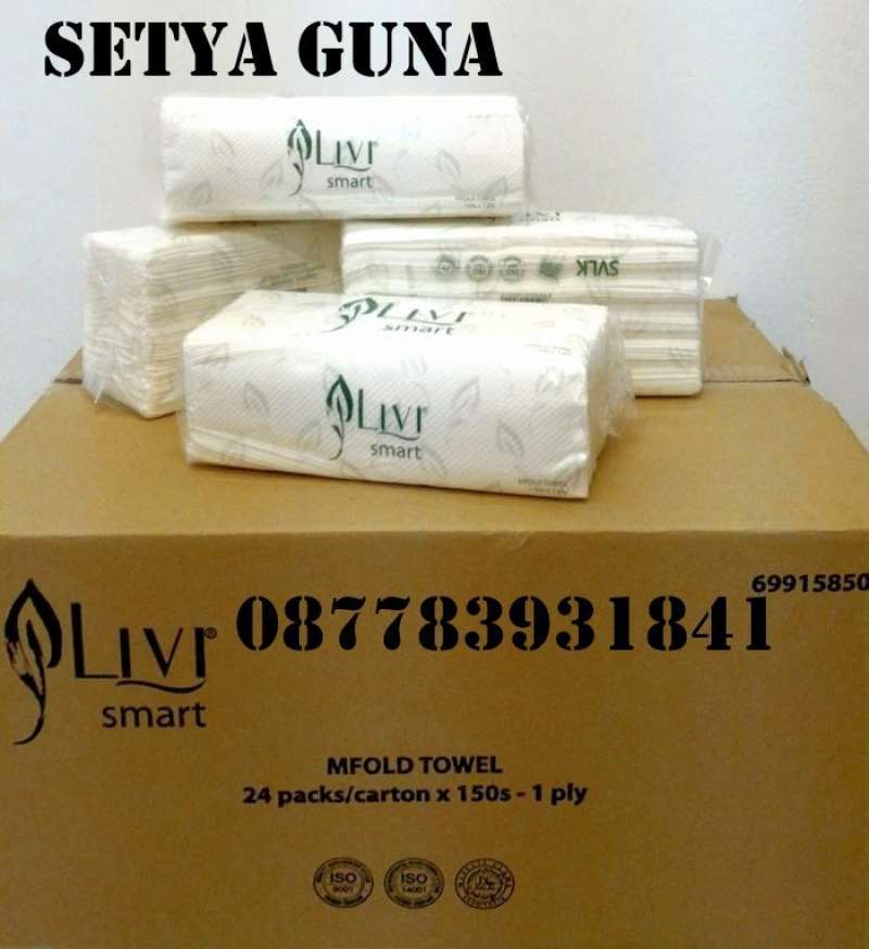 Promo Tissue Hand Towel Tissue Sapu Tangan Livi - Smart (1 Dus Isi 24 ...