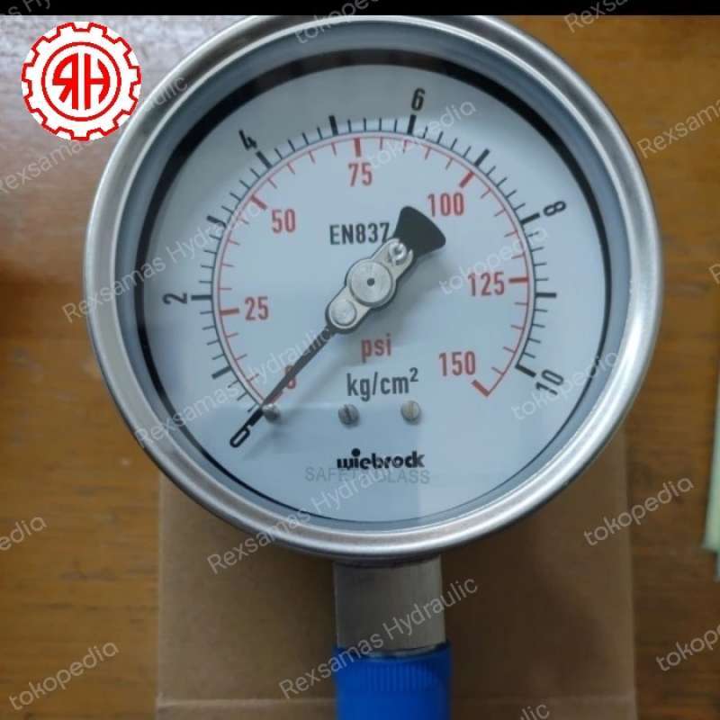 Promo Pressure Gauge 4- 10 Bar/kg/cm2 Raket Full Ss Wiebrock Diskon 23% Di Seller Darmaroca ...