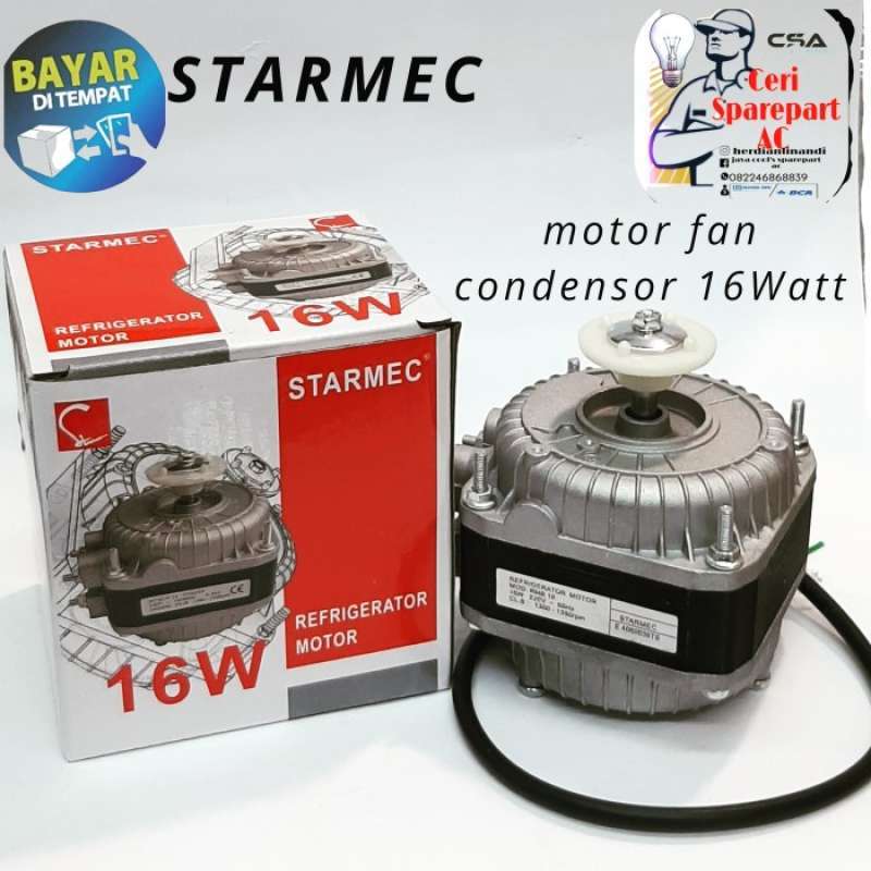 Promo Fan Motor Condensor 16w Watt Dinamo Showcase Diskon 23% Di Seller ...