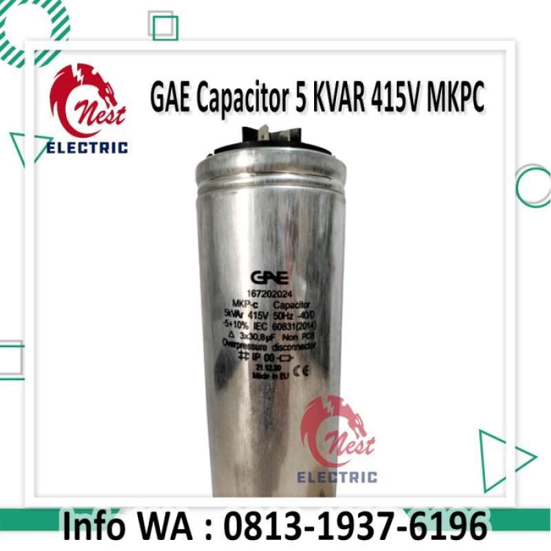 Promo Kapasitor Capacitor Bank Gae 5 Kvar 415v Mkpc 3 Phase Diskon 23% ...