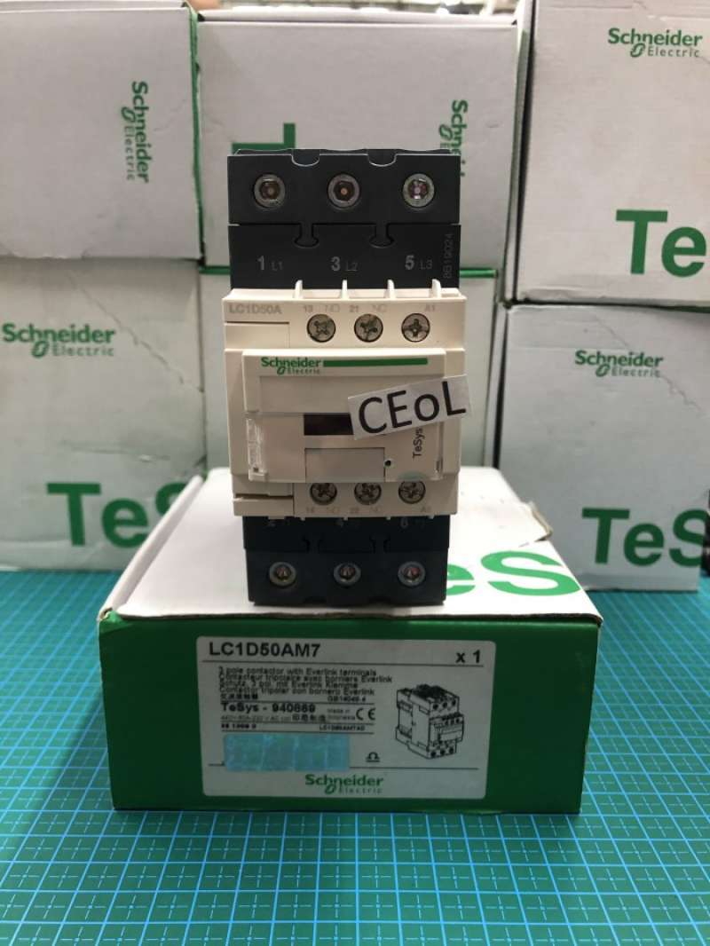 Promo Magnetic Contactor Lc1d50am7 Schneider Electric / Kontaktor ...
