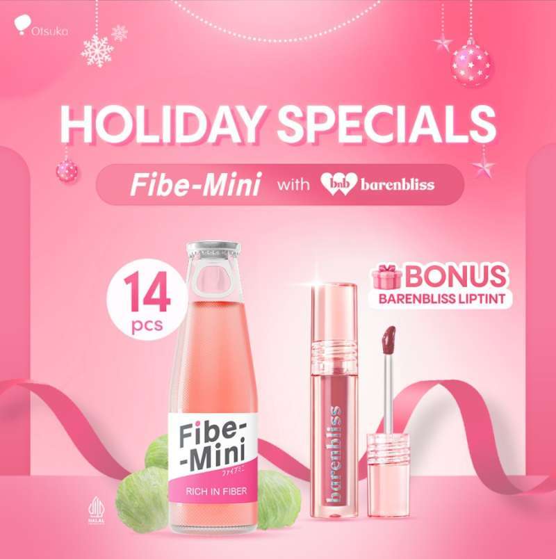 Promo [limited] Fibe Mini X Barenbliss Holiday Package Free Lip Tint ...