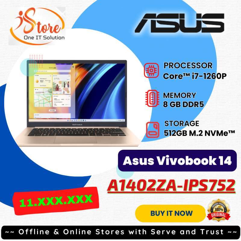 Jual Asus Vivobook 14 A1402za-ips752_core I7-1260p/8gb/512gb Ssd/14 ...