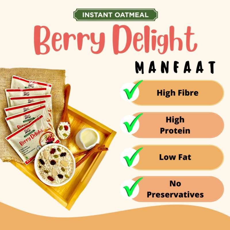 Jual Berry Delight Instant Oatmeal 40gr X 6pcs (paket) Di Seller Ros ...
