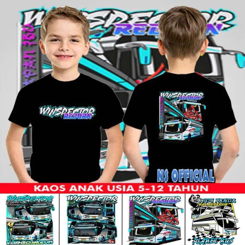Jual Baju Bus Mania Anak / Kaos Winspector Anak 4-11 Tahun Di Seller Waroengshanum - Batulayang ...