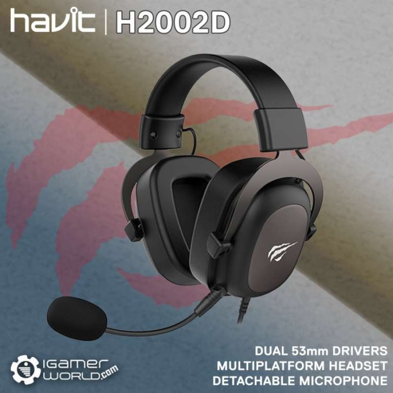 Promo Hv-h2002d Multiplatform Gaming Headset Diskon 23% Di Seller Utepe ...
