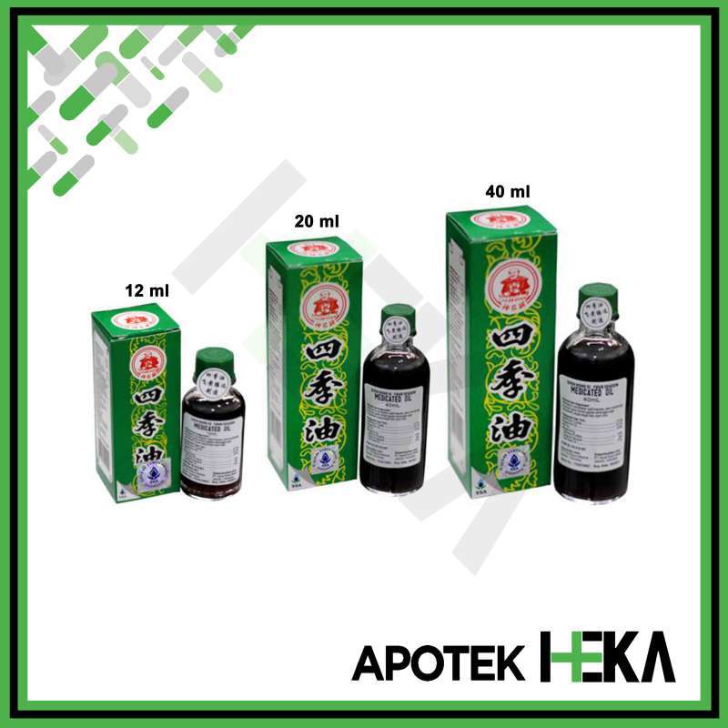 Jual Shen Nong Si Four Season Medicated Oil 12 Ml / 40 Ml / 20 Ml - 20 ...