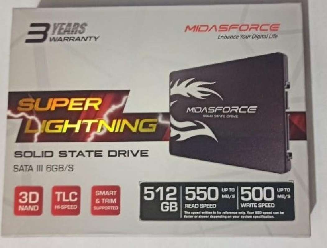 Jual Ssd 512 Gb Midasforce Sata 3 6gb/s Super Lightning Di Seller ...