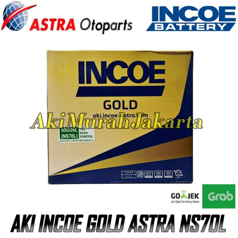 Promo Aki Mobil Hyundai New Santa Fe Ns70l / 65d26l Incoe Gold Aki ...