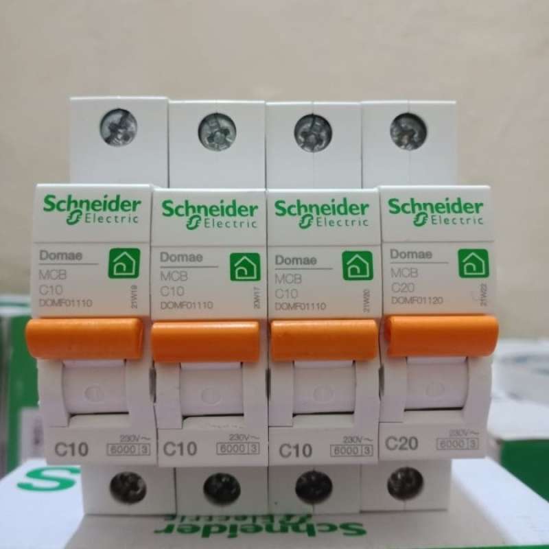 Promo Mcb Schneider Domae 1p 6a 10a 16a 20a 6ka Type Domf01106 Type Baru - 50amper 6ka Diskon 50 ...