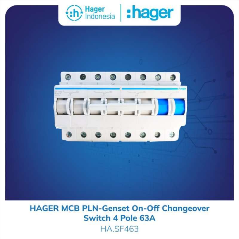 Promo Hager Changeover Switches Cos 4p 63a Saklar Genset Pln - Sf463 ...