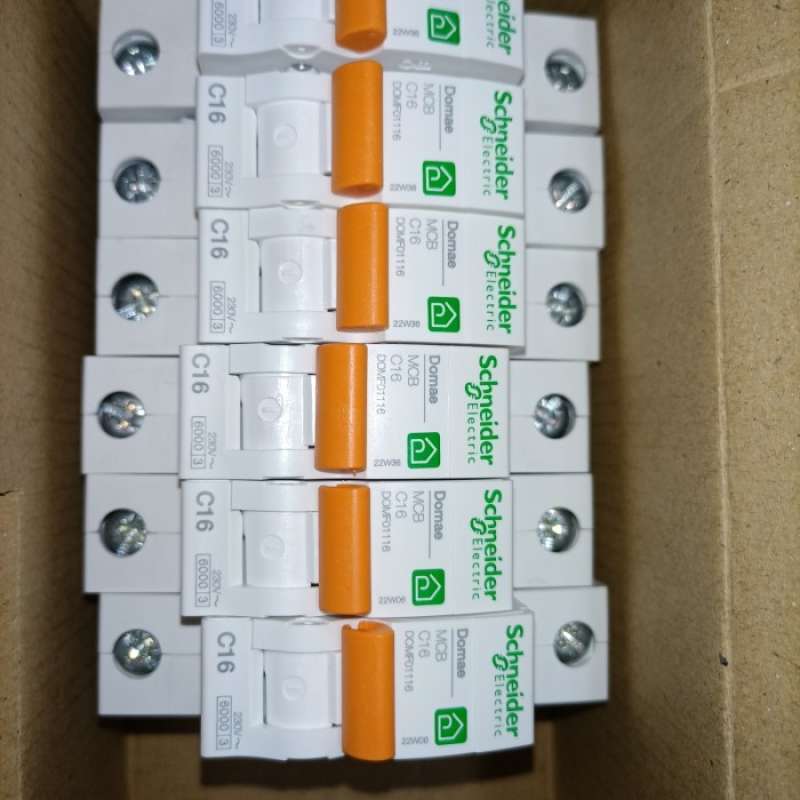Promo Schneider Mcb 1 Pull Pole Phase 1p Domae 6ka 6000 Original Sni - 32a Diskon 50% Di Seller ...
