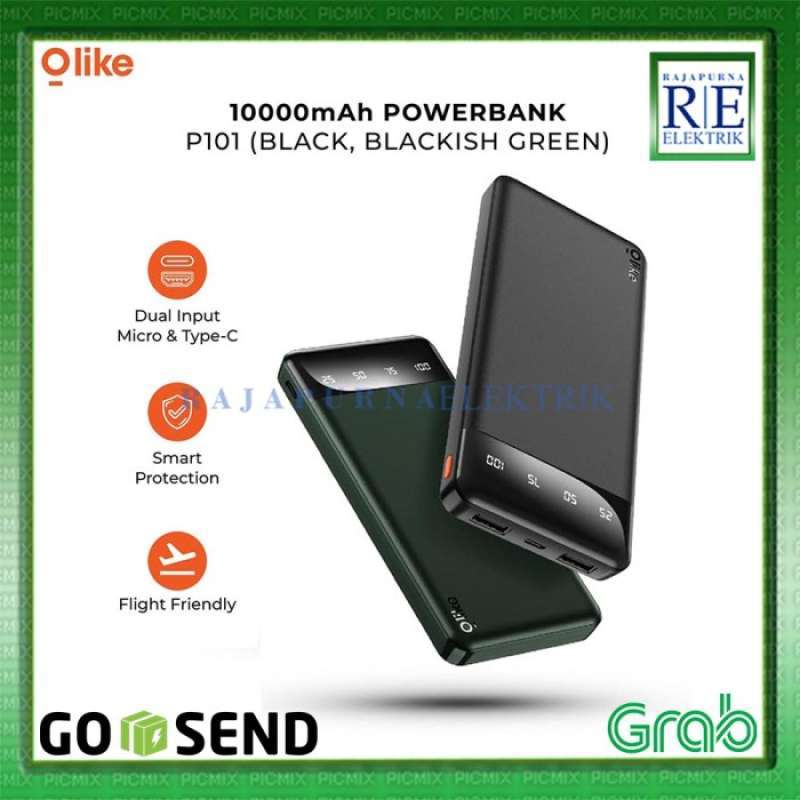 Promo Olike P101 Powerbank 10000mah Dual Input & Output With Led ...
