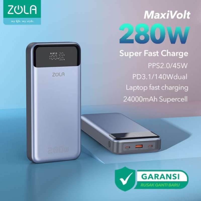 Promo Zola Super Fast Charging Powerbank Laptop 130w Qc 3/4.0 Scp,pd,pps 2.0 - 280w Diskon 50% ...