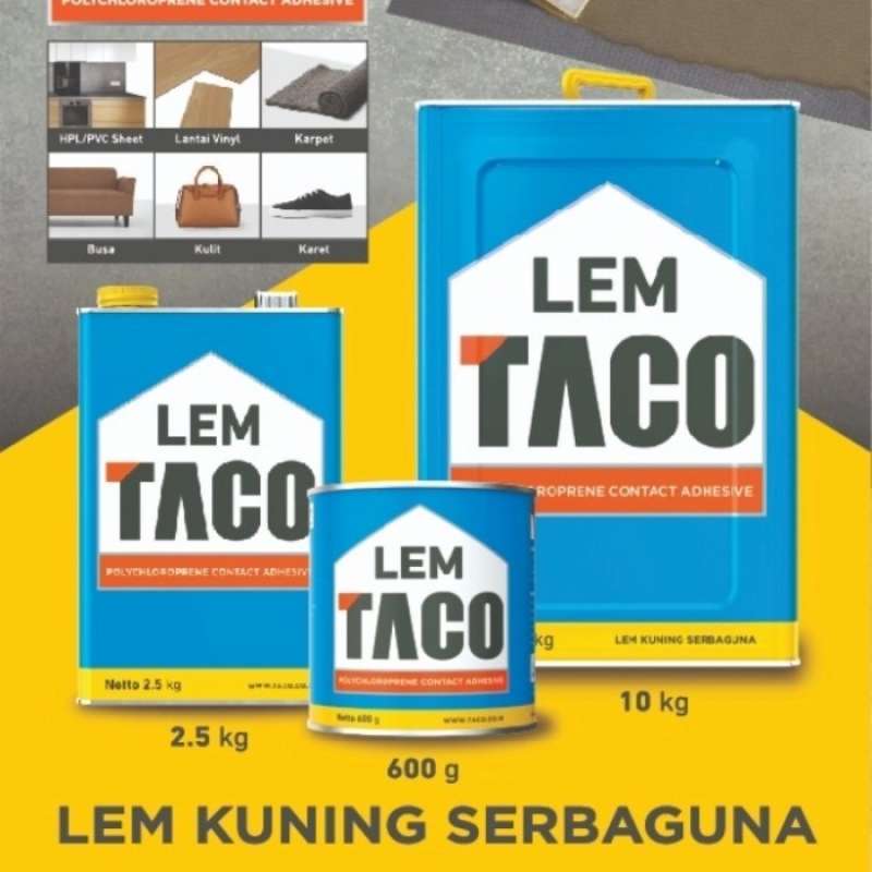 Promo Lem Taco 600 Gr Kemasan Ekonomis Daya Rekat Kuat Diskon 50% Di ...