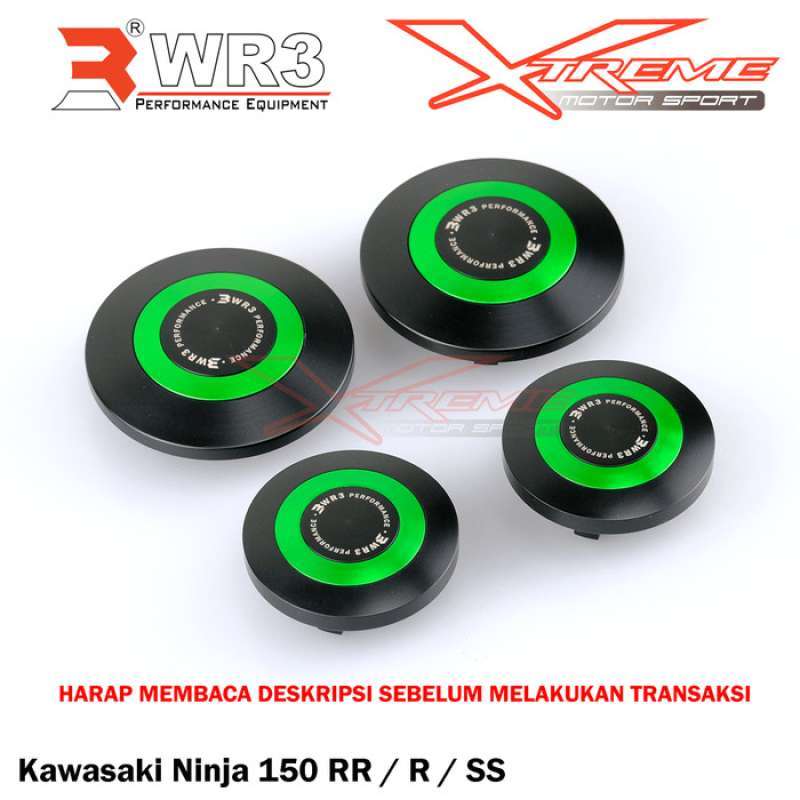 Promo Cover Tutup Rangka Frame Plug Wr3 Kawasaki Ninja 150 Rr / R / Ssr ...