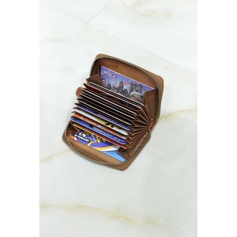 Promo Nzs New Dompet Kartu /card Wallet / Asli Kulit / Model Kipas ...