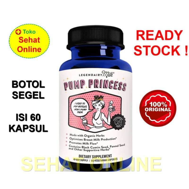 Promo Ori Asi Booster Legendairy Milk Pump Princess / Liquid Gold / Milkapalooza 60 Vcaps Botol ...