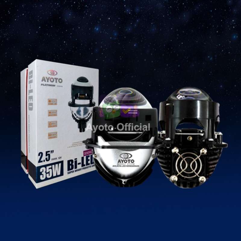 Jual 1 Buah Lampu Projector Lens Biled Ayoto 2'5 Inchi 35 Watt Hi Low ...