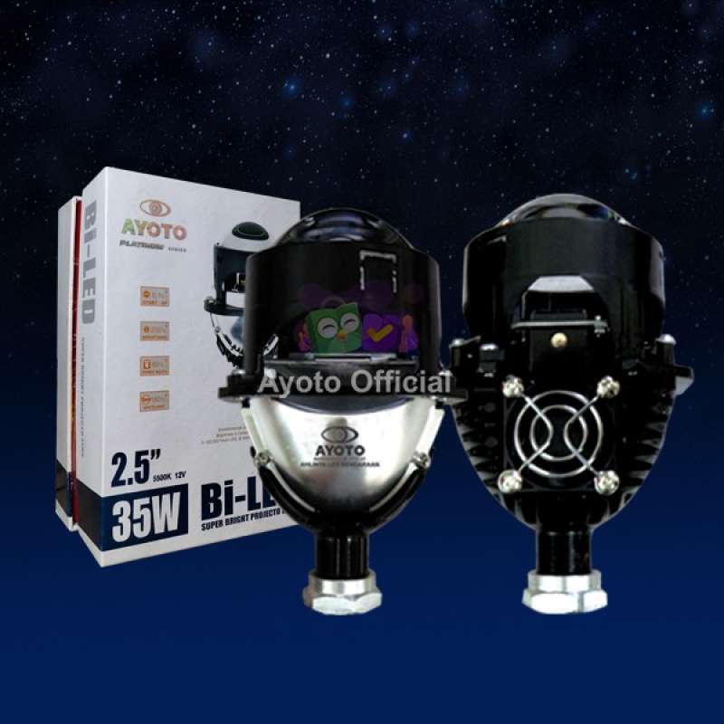 Jual 1 Buah Lampu Projector Lens Biled Ayoto 2'5 Inchi 35 Watt Hi Low ...