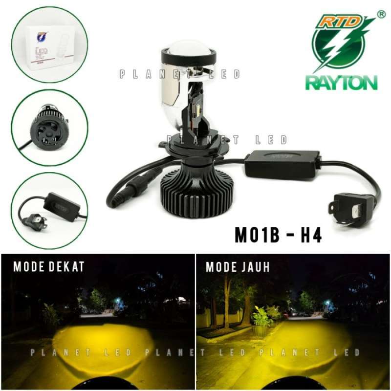 Promo Original Rtd Rayton - Lampu Utama Led M01b-h4 + Kipas Pendingin ...