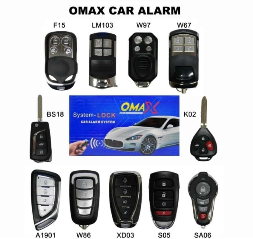 Promo Omax One-way Car Alarm System - Alarm Mobil Tuk2 Tuk-tuk ...