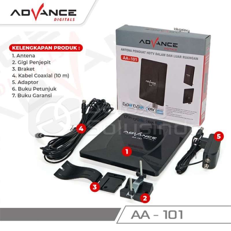 Promo Advance Aa-101 Indoor Outdoor Digital Analog Tv Antenna Diskon 50 ...