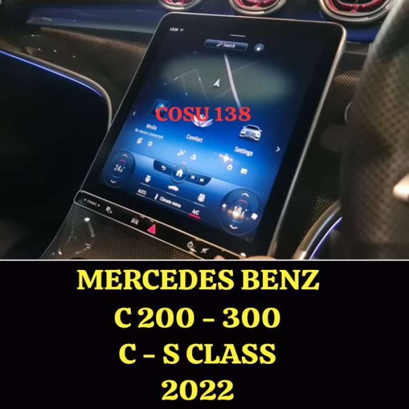 Promo Anti Gores Head Unit Mercy C300 2022 Original Nano Glass 9h ...