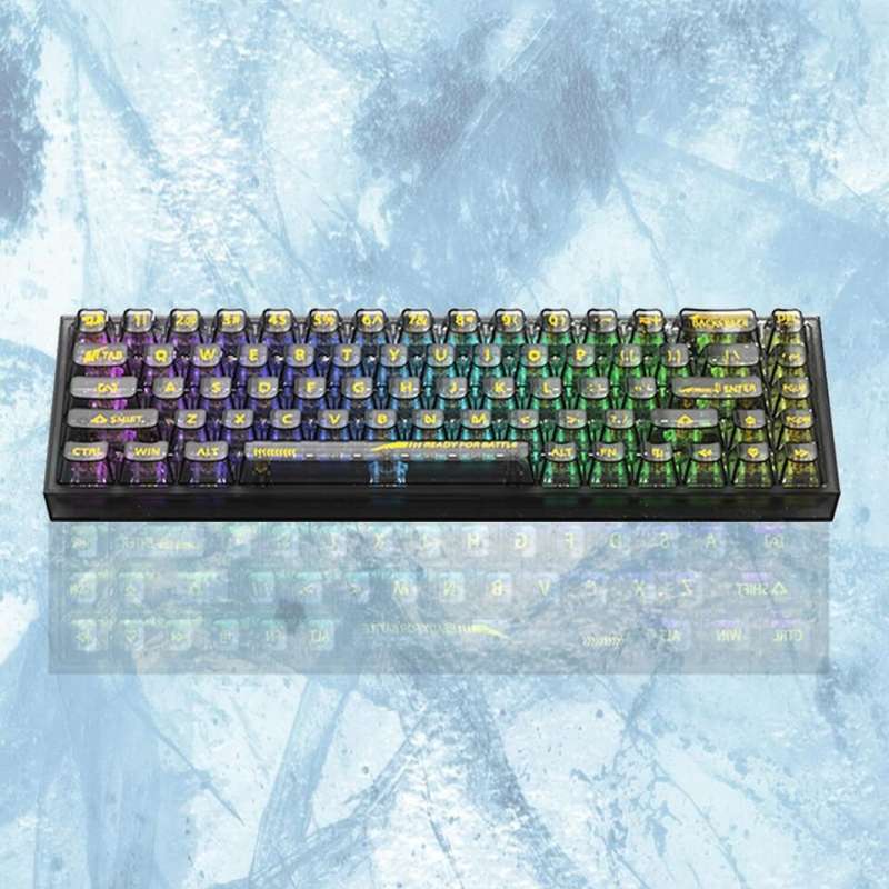 Jual Redragon Transparent Mechanical Gaming Keyboard 3 Mode Castor ...