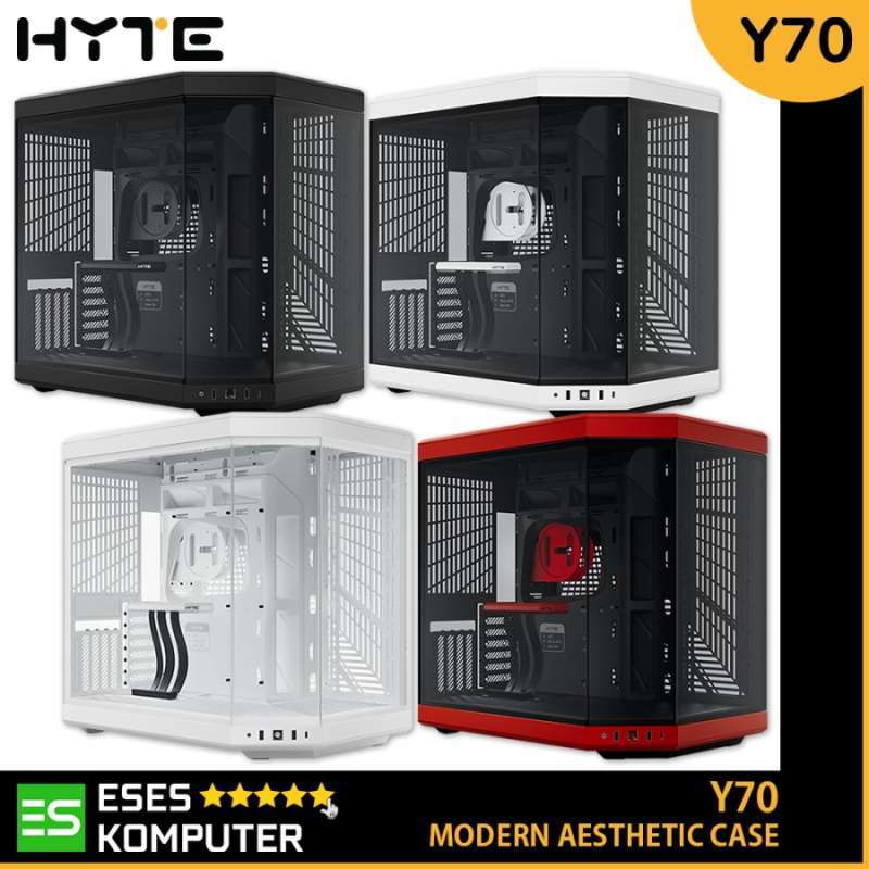 Jual Case Hyte Y70 Modern Aesthetic Dual Chamber Panoramic Tempered ...