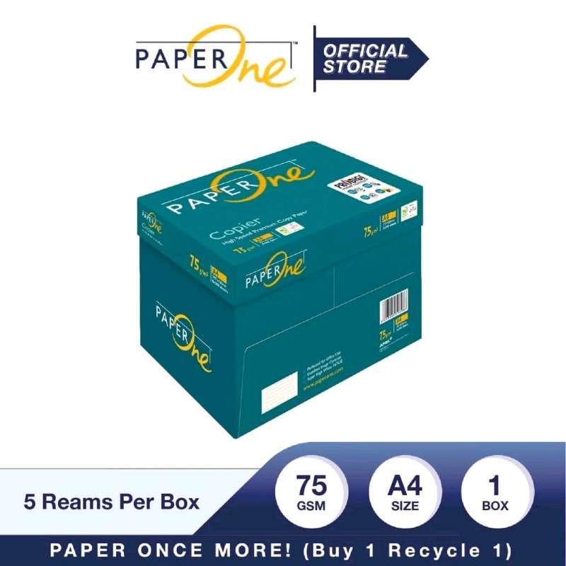 Jual Paperone Kertas A4 75gr Copier 1 Box (2500 Lembar) Kertas Hvs A4 Fotocopt Di Seller Zanawa ...