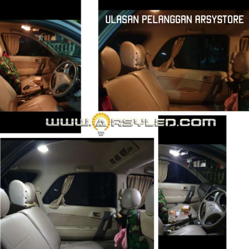 Promo Lampu Plafon Kabin Mobil Led Paket Isi 4 Extrime Bright V2 Diskon 28% Di Seller Toplets ...