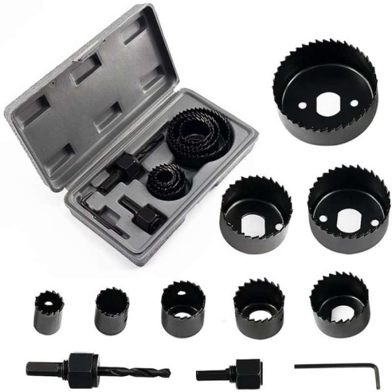 Jual Mata Bor Holesaw Hole Saw Gromet ½, ¾, 1 Dan 1¼ Inch Pipa Pvc Kayu Gypsum Hidroponik Set 13 ...