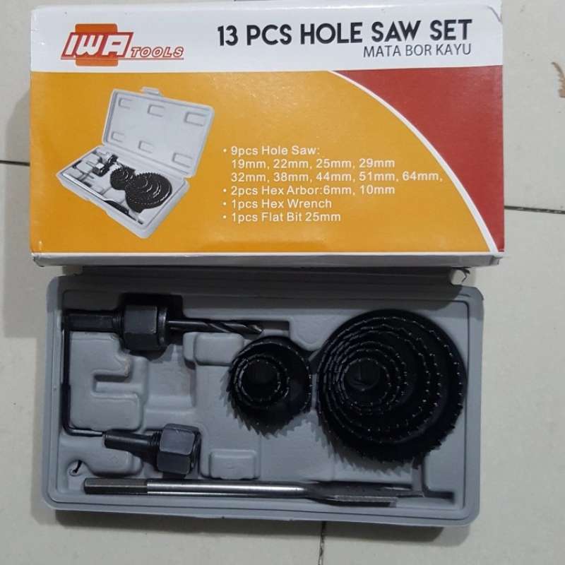 Jual Mata Bor Holesaw Hole Saw Gromet ½, ¾, 1 Dan 1¼ Inch Pipa Pvc Kayu ...