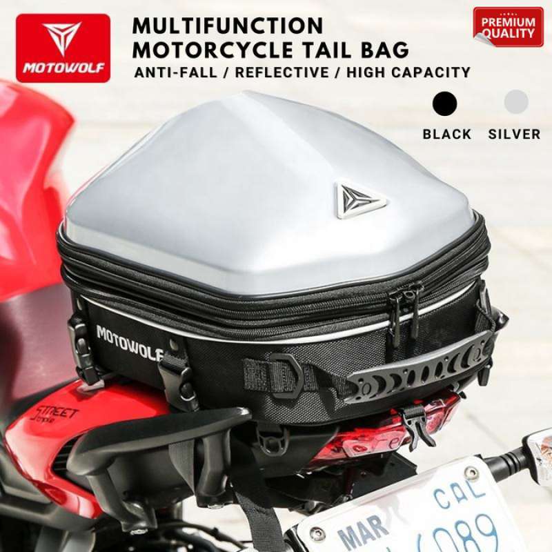 Promo Tail Bag Motor Motowolf Tas Motor Belakang Hard Shell Multifungsi ...
