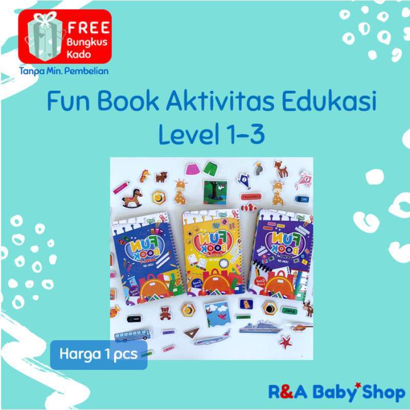 Promo Fun Book Busy Book Level 1 2 3 Buku Aktivitas Edukasi Anak ...