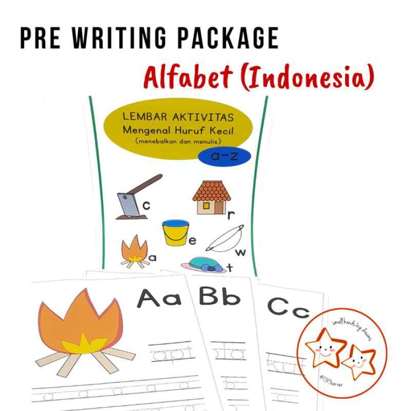 Promo Paket Aktivitas Anak Dalam Writing Pocket - Alphabet Indonesia ...