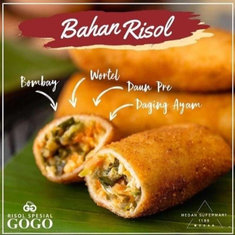 Jual Risol Spesial Gogo Frozen Food Frozen Snack Oleh-oleh Medan Isi ...