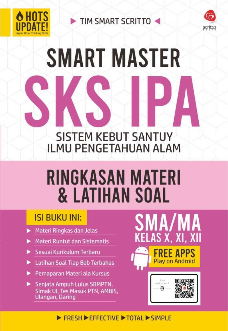 Promo Buku Smart Master Sks Ipa Sma - Scritto Books +freeapps Diskon 27 ...